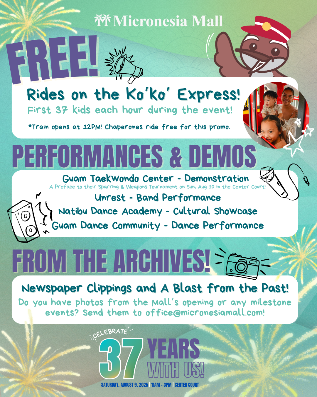 Micronesia Mall's 37th Anniversary | Events & Promotions | Micronesia Mall